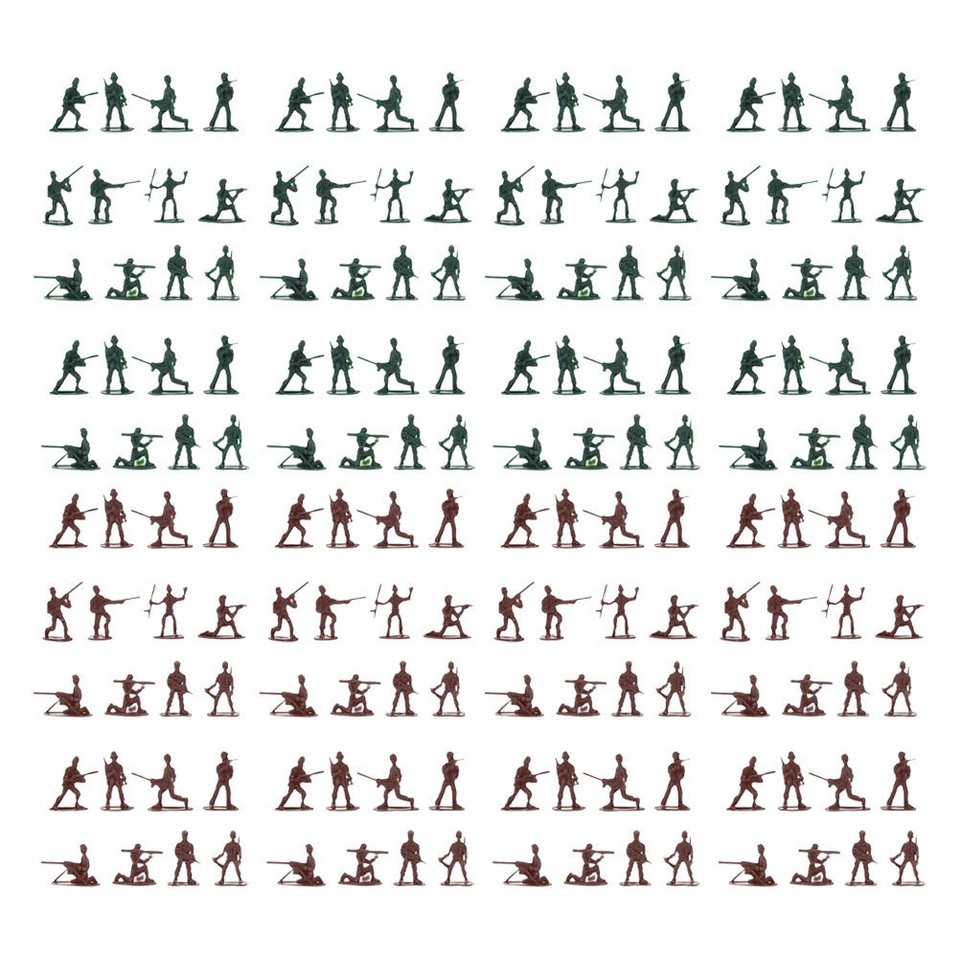 200 Army Men Action Figures: Miniature Soldiers For Boys - Toy Soldier ...