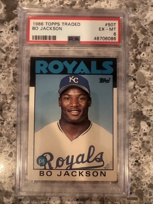 1986 Topps Traded - Bo Jackson #50T PSA 6 | eBay