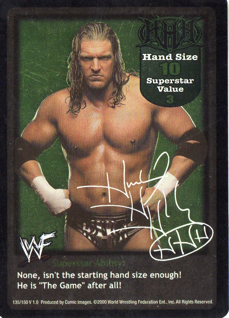 WWE: Triple H Superstar Card for WWERD: Triple H [Played] Raw Deal ...