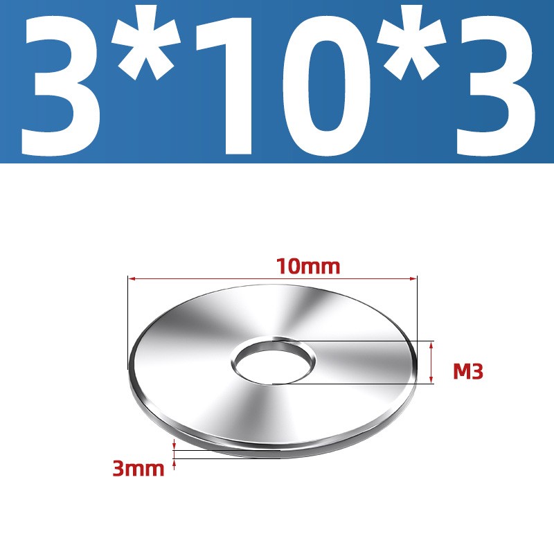 Stainless Steel A2 Heavy Duty Extra Large Flat Washer Thicken Metric ...