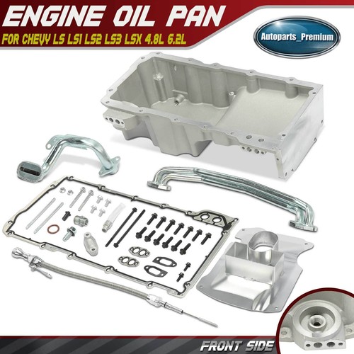 Front Wet Sump Retrofit Engine Oil Pan for Chevy LS LS1 LS2 LS3 LSX V8 ...
