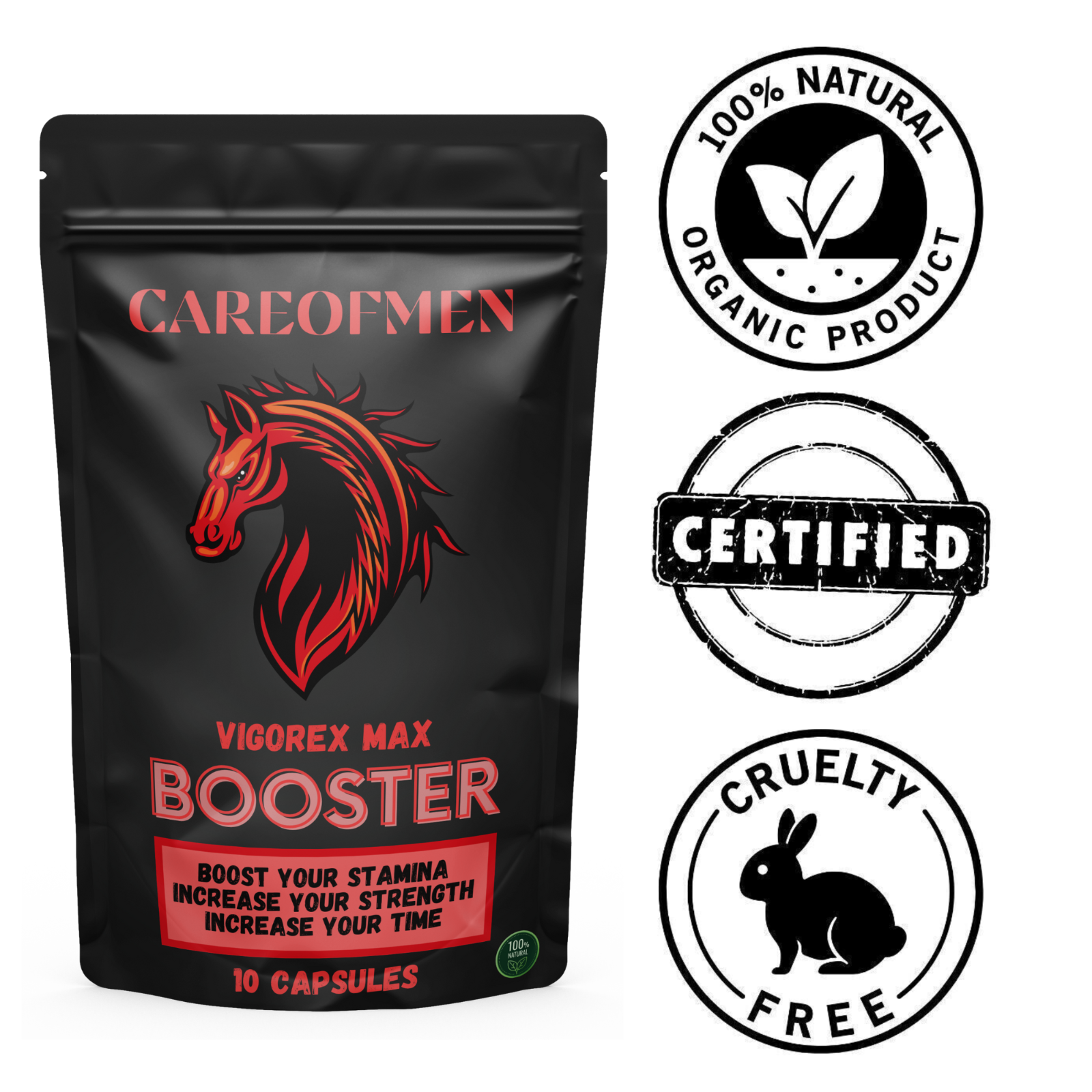 Men Rock Hard Timing Strength 10 Pills For Bed Bull Powers 10 Caps ...