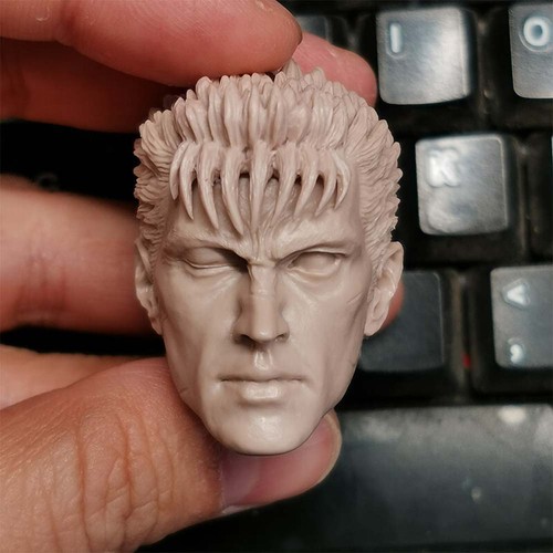 1/6 Scale The Berserk Warrior Guts Head Sculpt Unpainted Fit 12" Figure ...