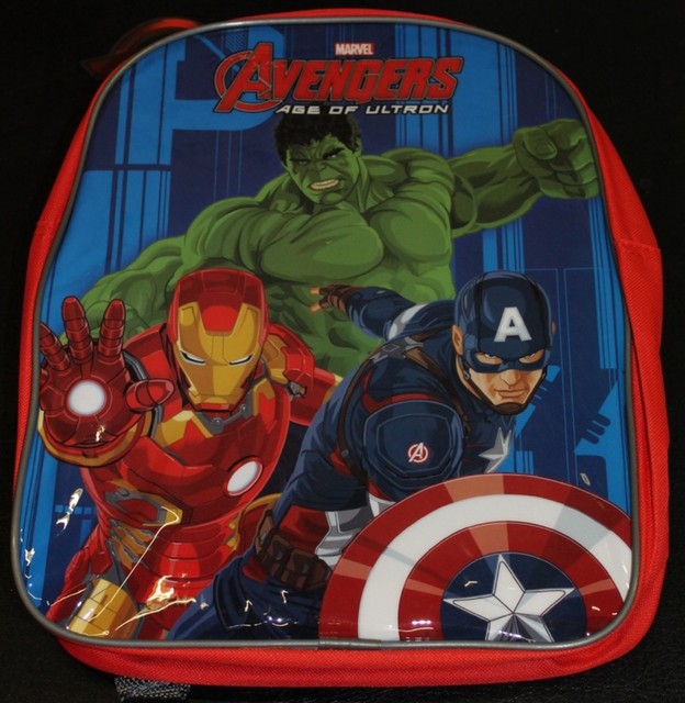 Boys DC Comics Superhero Marvel Avengers Travel Backpack School Bag ...