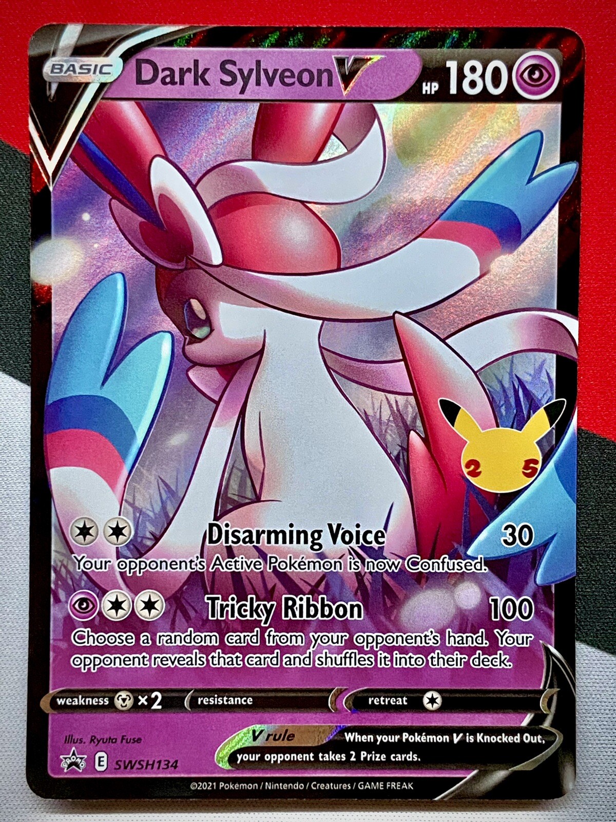 Dark Sylveon V SWSH134 Celebrations Promo Pokemon 25th Pack Fresh | eBay