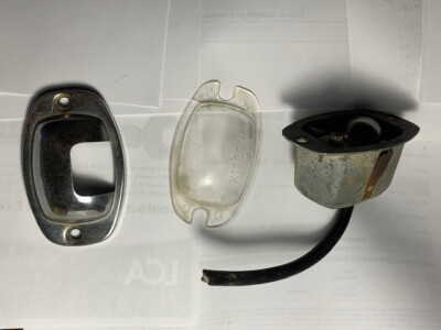 1960 Mercedes Benz 120 W180 W121 Ponton Rear License Light Lens ...