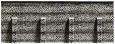 Noch 58056 Ho Scale Stone Retaining Wall with Pillars 33.4 x 12.5 cm | eBay