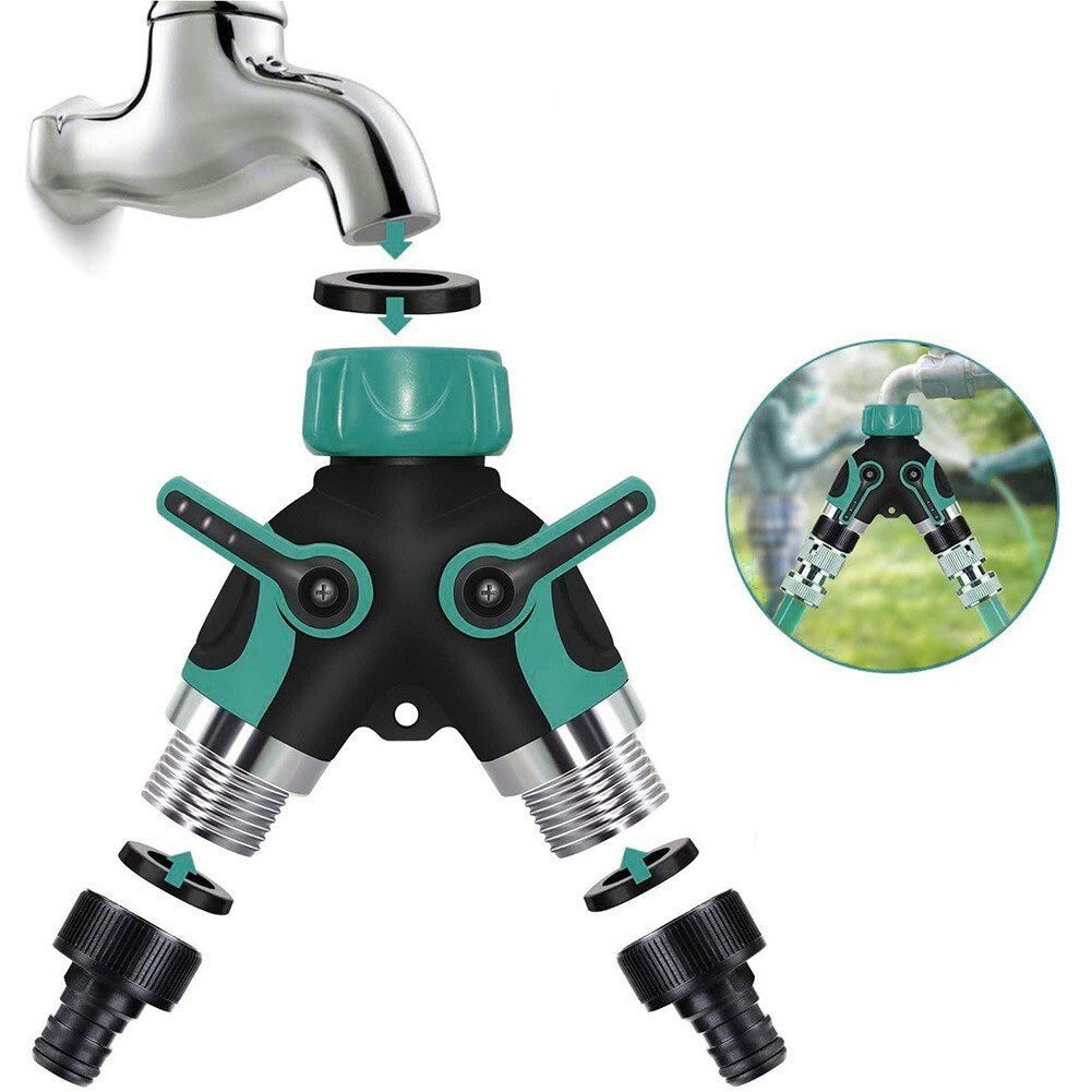 High Quality. Hose Splitter TPR Rubber Spigot Connector 2-Way 3.74*2.17 ...