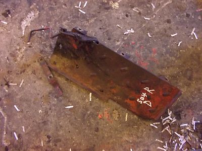 Farmall 504 D tractor Originl Factory IH right step panel w/ spring ...