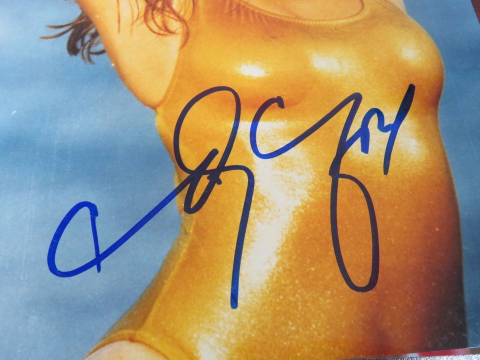Cindy Crawford MODEL Signed Autograph 8x10 Photo Slab JSA PSA 10 Auto ...