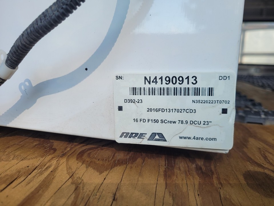 Ford F150 A.R.E Work Truck Topper Camper Shell Cap Ladder Rack LED ...