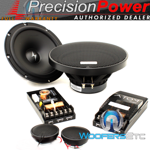 PRECISION POWER AS.65C2 ATOM 6.5" CAR COMPONENT SPEAKERS TWEETERS ...
