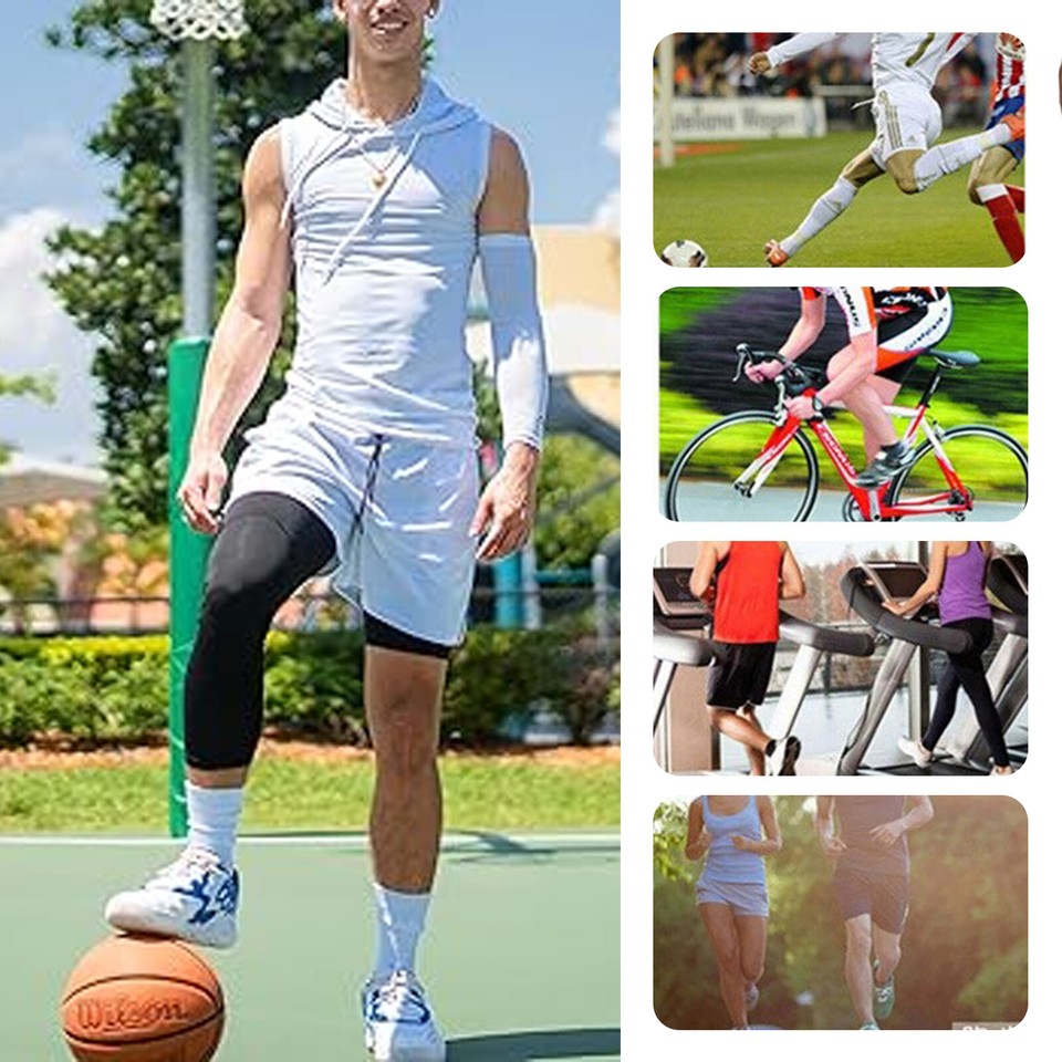 Men’s One Leg Compression Long Tight Pants Single Leg Pants for ...