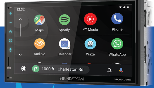 SOUNDSTREAM VRCPAA-70MW 7" WIRELESS APPLE CAR PLAY ANDROID AUTO ...