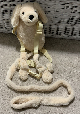 GOLD BUG Plush Safety Harness Puppy Dog Kid's Leash 2 in 1 Buddy Soft ...