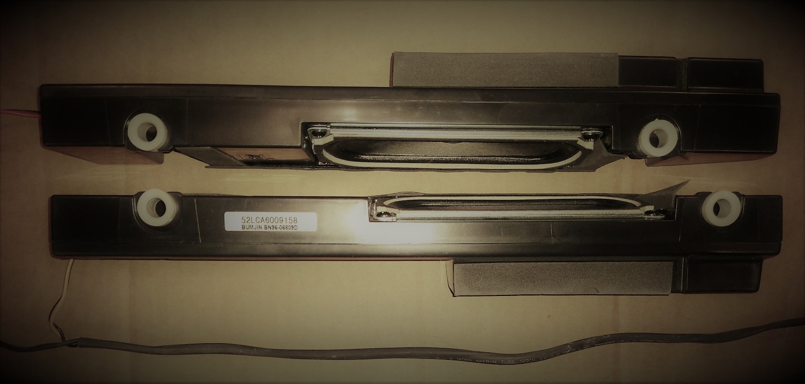 25MM36 SAMSUNG LN52A650A1F TV PARTS: SPEAKERS, SOUND GREAT, 12.6" X 2.1 ...