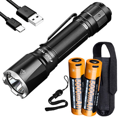 Fenix TK16 V2 3100 Lumen Long Throw Flashlight + 2x Rechargeable ...