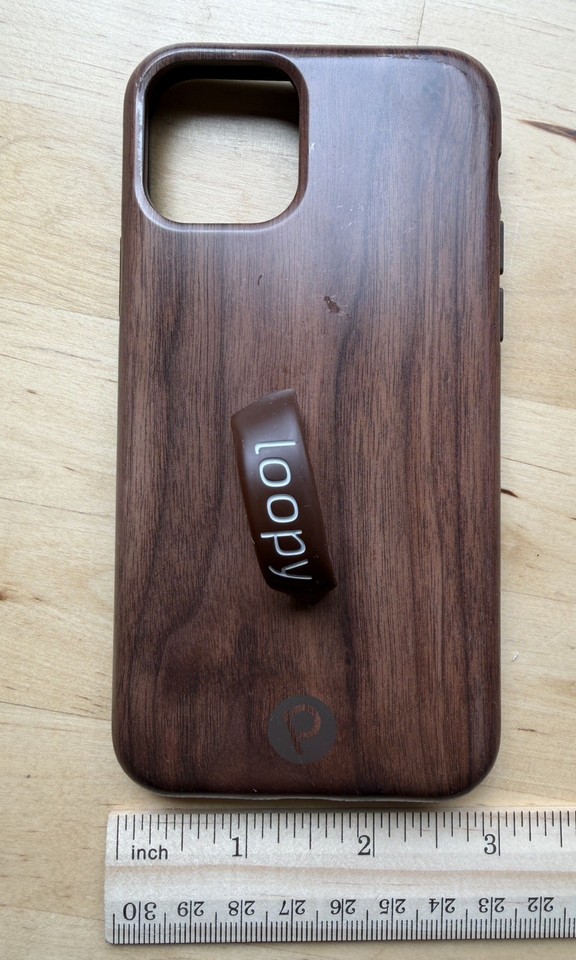 Apple iPhone 11 Pro Loopy Original Case - TEAKWOOD - wood grain Righty ...