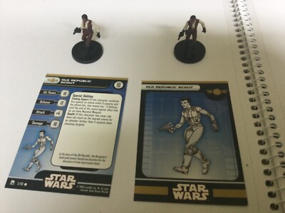Old republic Scout Star Wars Miniatures + Stat Card | eBay Australia