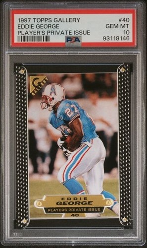 1997 Topps Gallery - Eddie George #40 Players Private Issue /250 for ...
