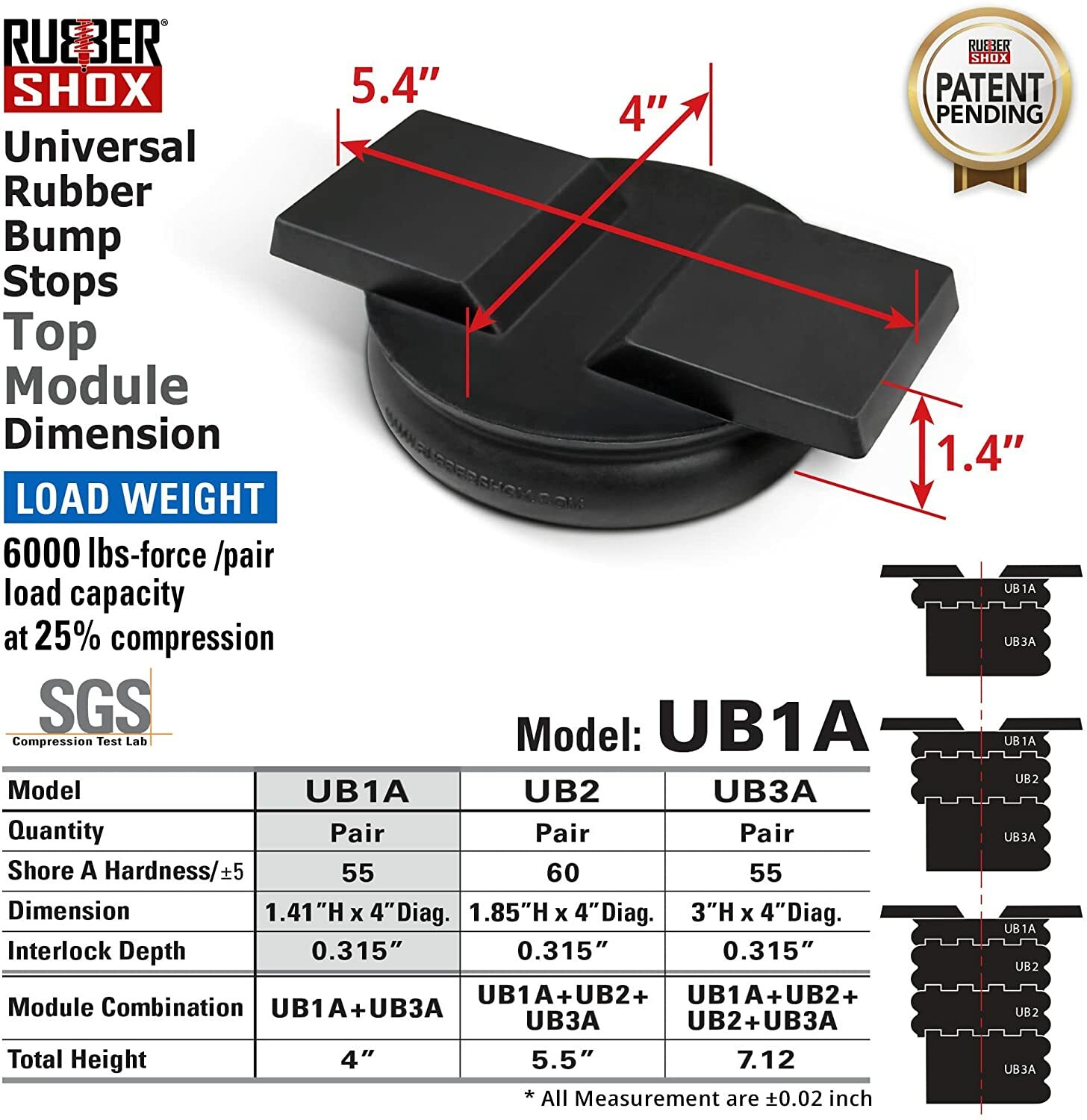 RubberShox Modular Universal Rubber Bump Stops for Mercedes Sprinter ...