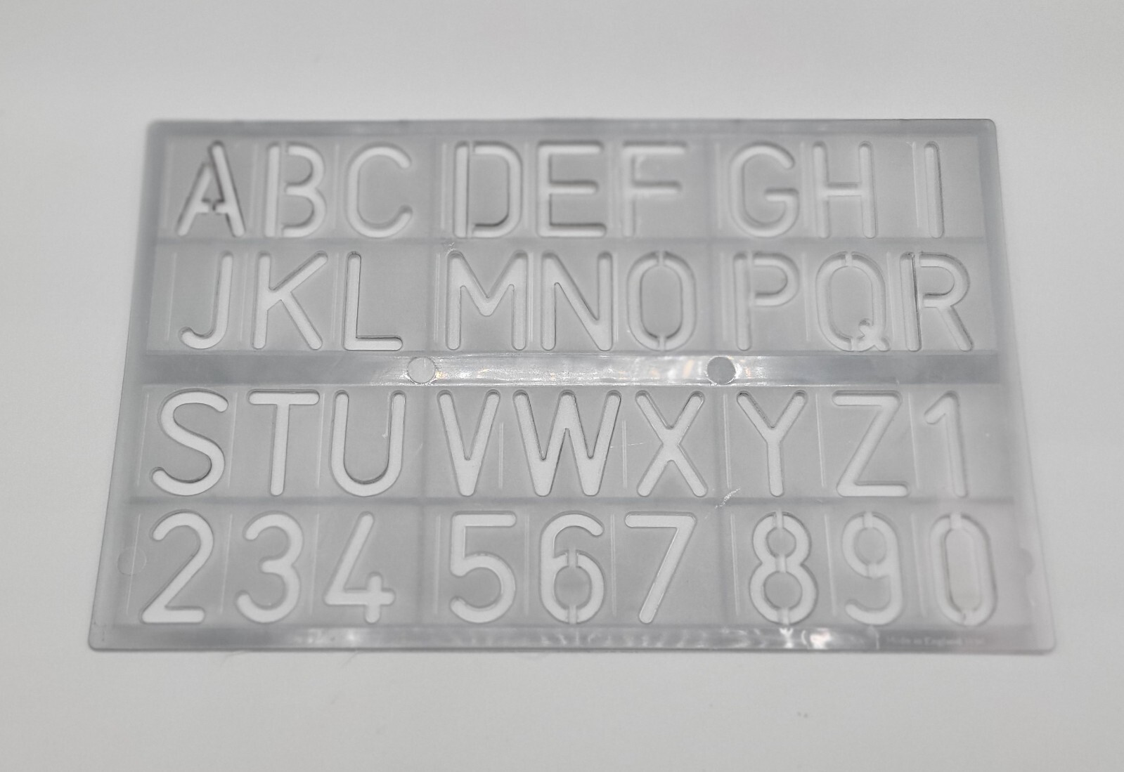 Alpha Numeric Templates Stencils Scrapbooking Paper Arts Crafts Lot of ...