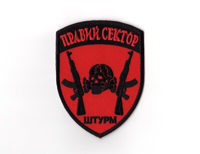 Ukrainian Army Patch Volunteer Ukrainian Corps Right Sector Skull Unit ...