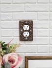 Set of 2 Western Stars Lace Scroll Wall Double Receptacle Outlet Switch ...