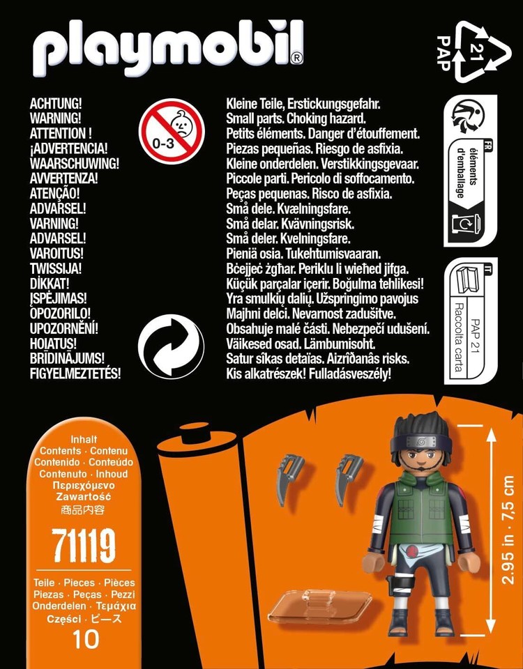 Playmobil 71119 Naruto: Asuma Figure Set, Naruto Shippuden Anime ...