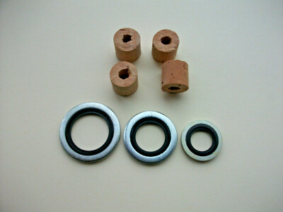 SET 4 PETROL TAP CORKS Genuine Cork Ewart's. ClassicBike + Dowty ...