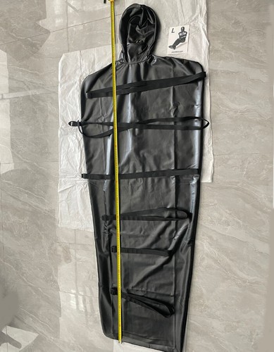 Patent Leather Binding Bag Full Body Bondage Sleep Sack Body Harness ...