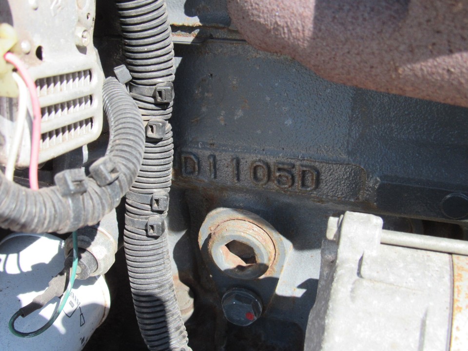 Kubota D1105 Engine Motor 25 HP at 3000 rpm w/ radiator power unit 3604 ...