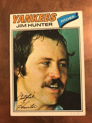 Jim Hunter 1977 topps #280 slight corner dings, nicely centered nmt | eBay