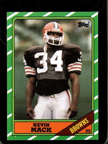 1986 TOPPS #188 KEVIN MACK NMMT (RC) BROWNS | eBay