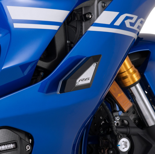 OE Yamaha Black Slim Design Frame Sliders for 2017-2020 YZF-R6 BN6 ...