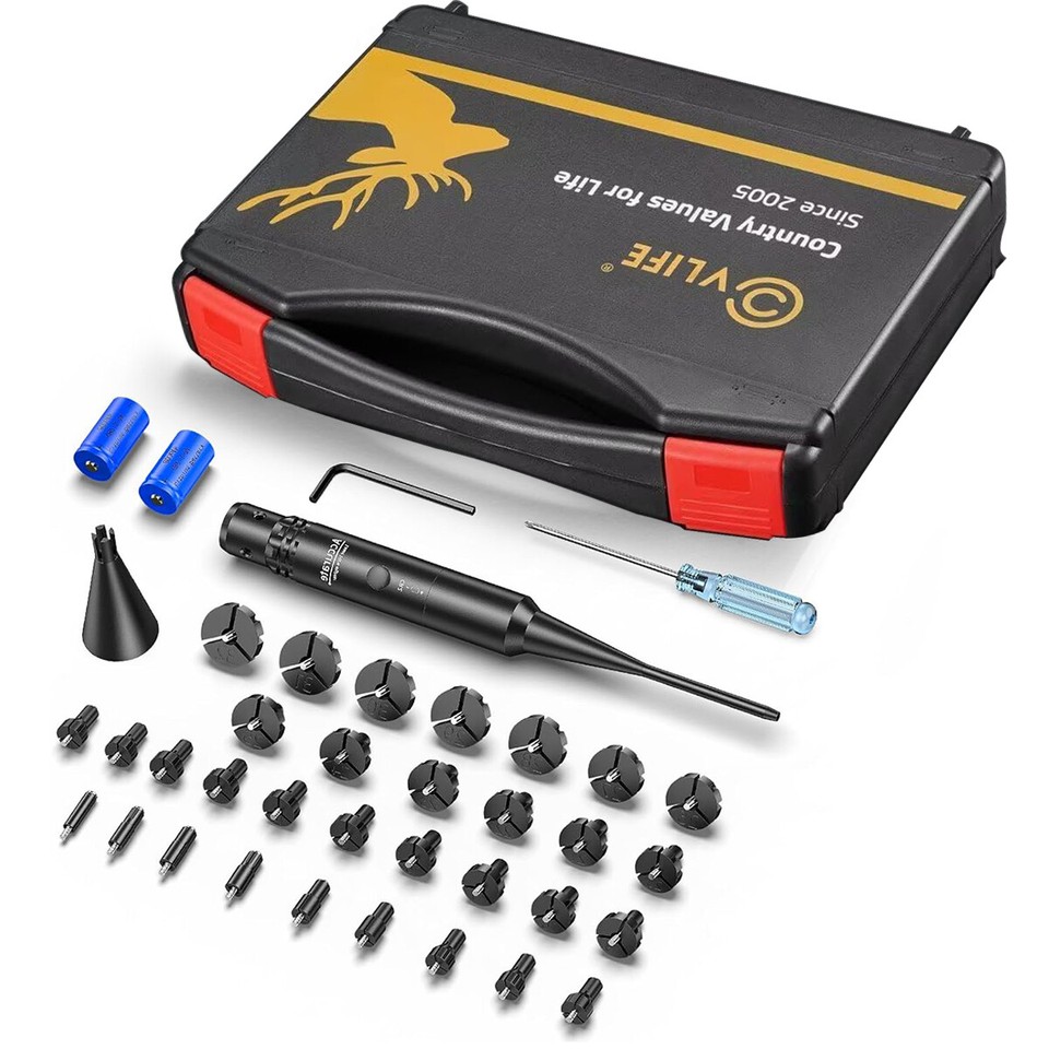 Professional Laser Bore Sight Kit For Multiple Caliber Upgraded Red ...