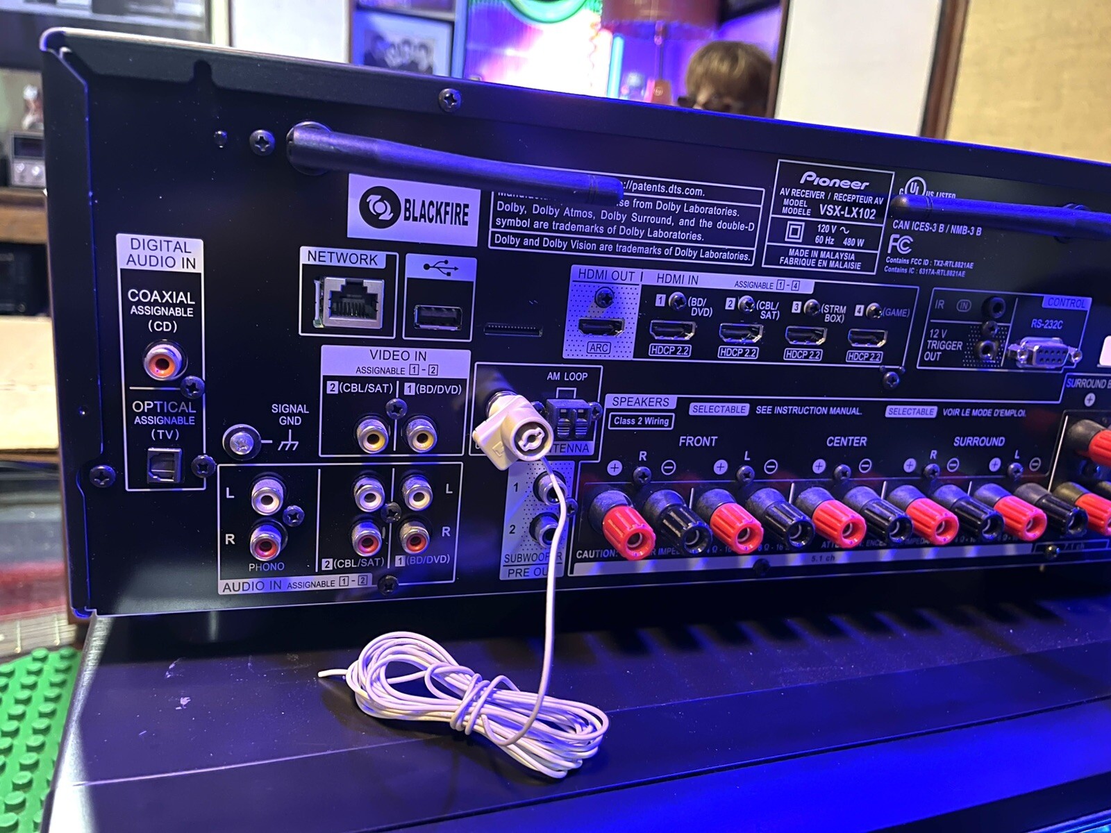 Pioneer Elite VSX-LX102 7.2 4K Home Theater Stereo Receiver Wi-Fi ...