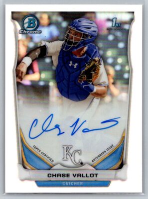 2014 Bowman Chrome #BCA-CV Chase Vallot Refractor Auto ROYALS (B) | eBay