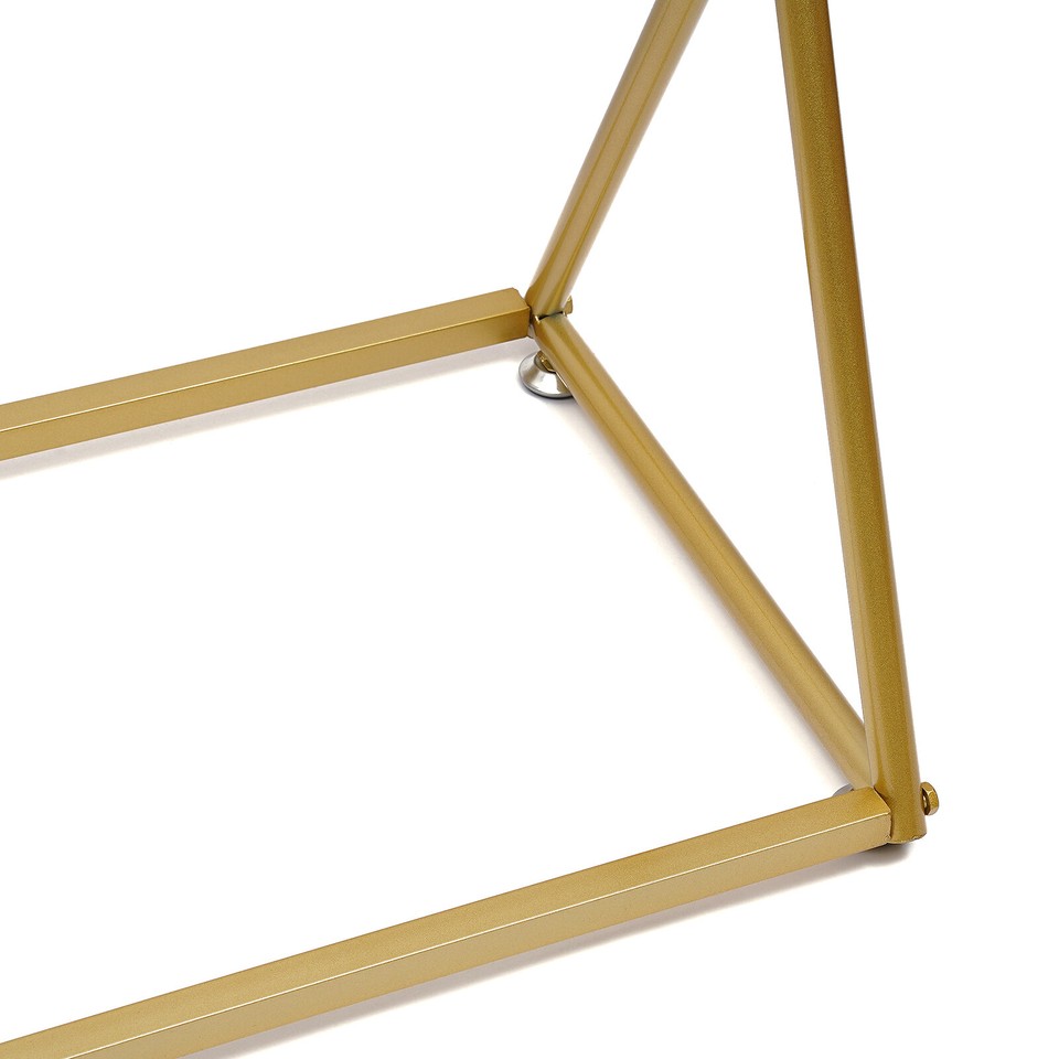 Retro Industrial Clothing Garment Rack 1.6m Freestanding Metal Clothes ...