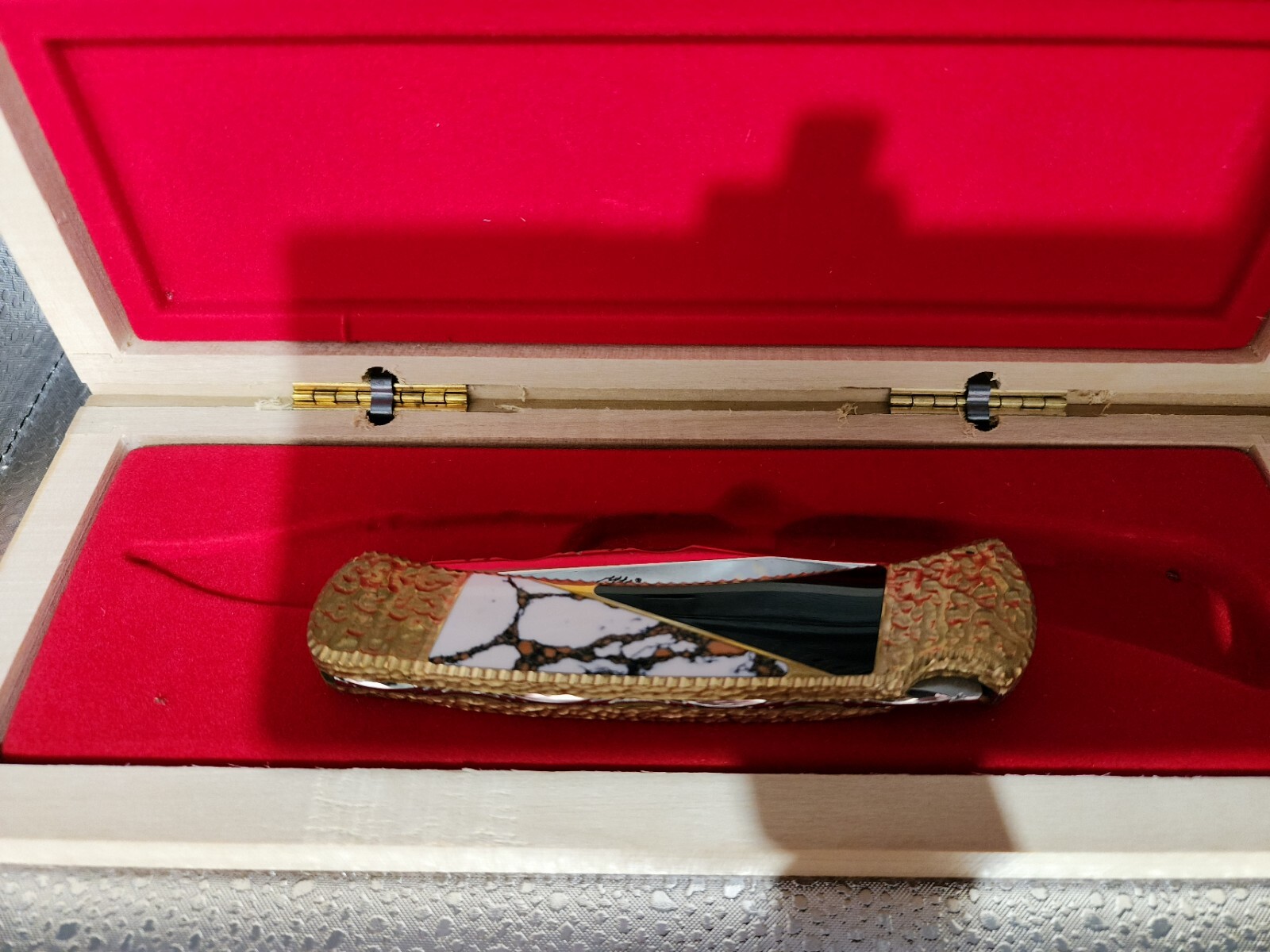 Authentic Michael Prater Painted Pony Custom Buck 110 Knife | eBay