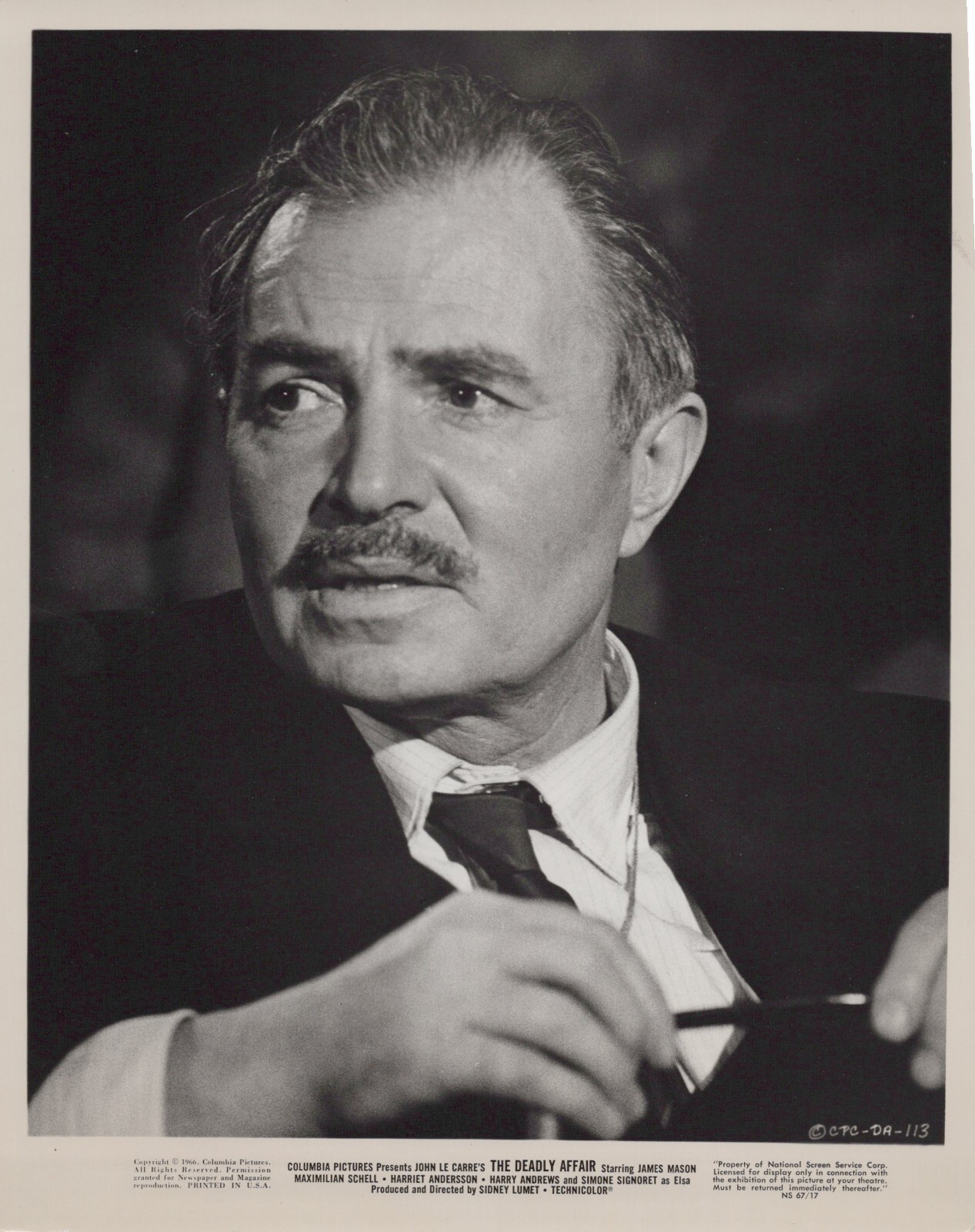 James Mason in The Deadly Affair (1967) ️ Original Vintage Photo 819 | eBay