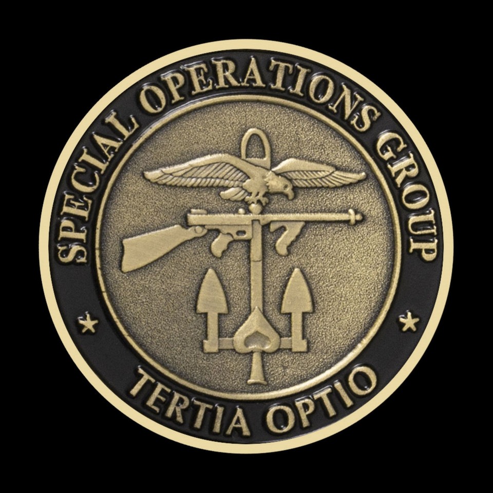 CIA Special Operations Group Tertia Optio Challenge Coin | eBay