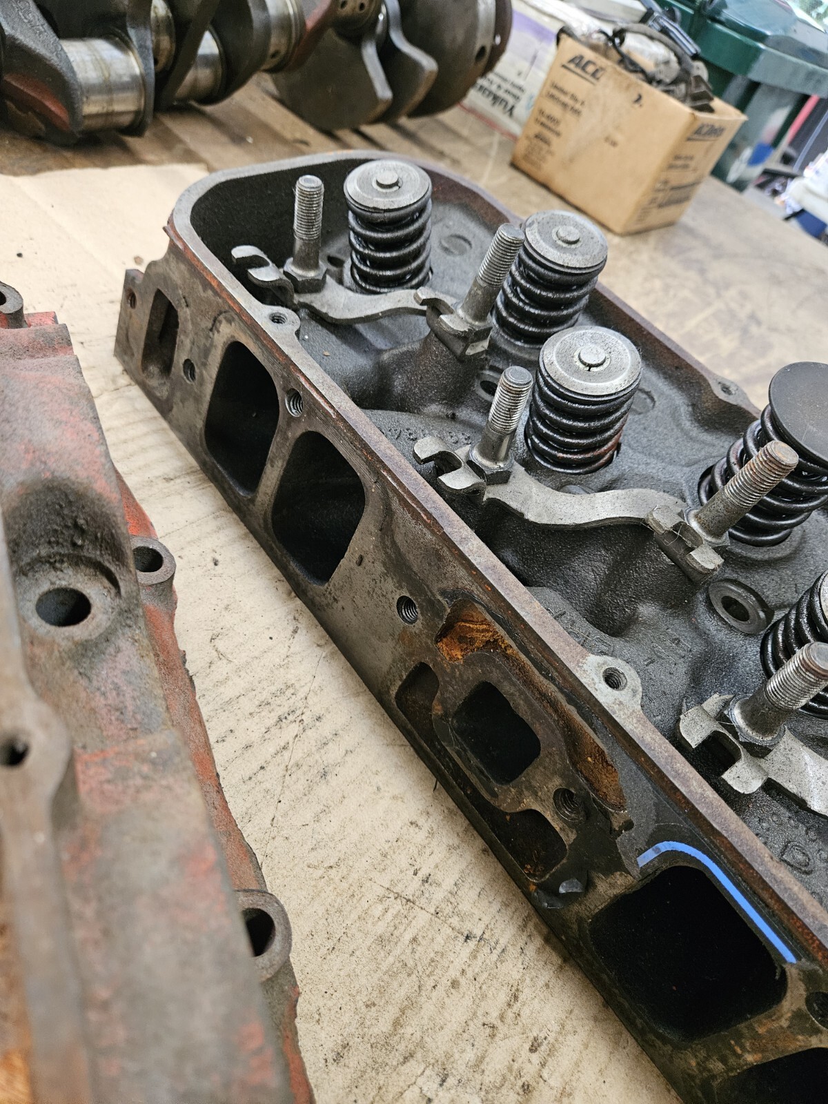 1969 Big Block Chevy BBC 396 427 Rectangle Port Heads 3919840 840 E-1-9 ...