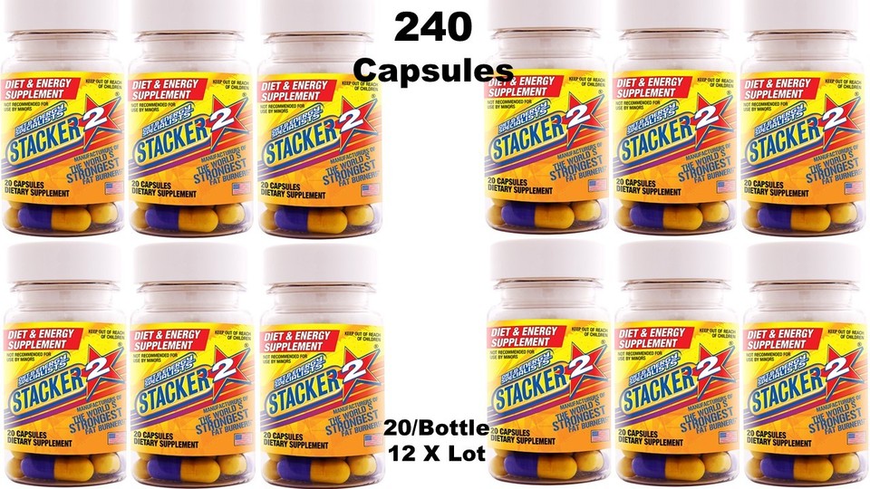Stacker Two Dietary supplement Fat Burner Weight Loss Capsules (Pick ...