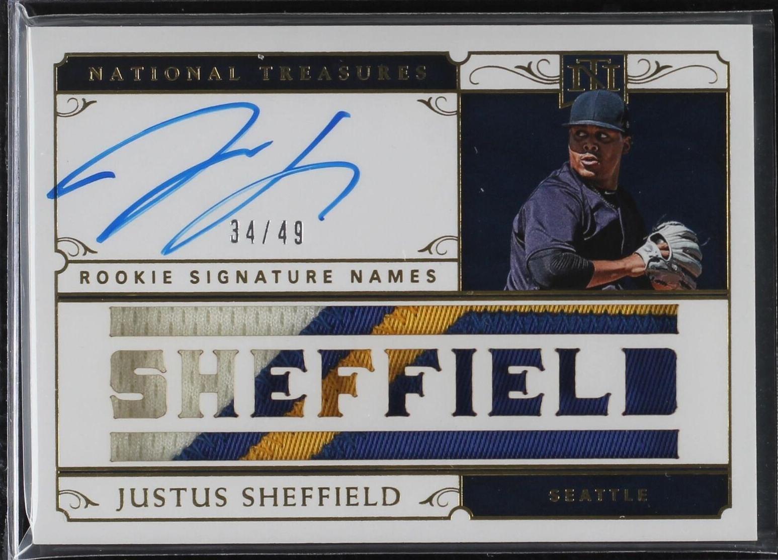 2019 Panini National Treasures - Rookie Signature Names Justus ...