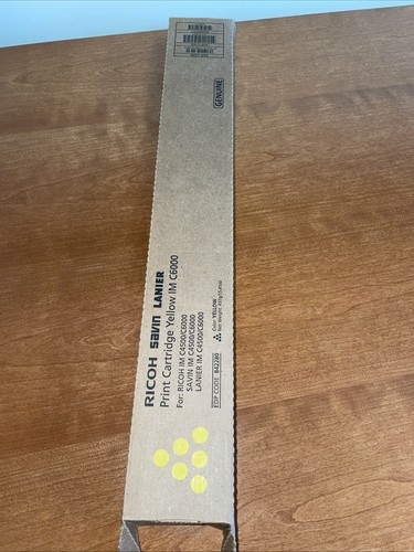 Genuine Ricoh 842280 Yellow Toner Print Cartridge IM C6000 *NEW Sealed ...