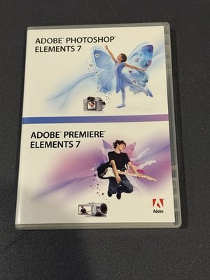 Adobe Photoshop Elements 7 & Premiere Elements 7 2 Disc With Serial ...