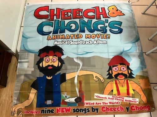 AUS seller 4x4 foot Cheech & Chong pot 420 hooter banner wall hanging ...