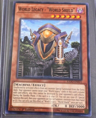 Yugioh! World Legacy - "World Shield" - EXFO-EN021 - Common - 1st ...
