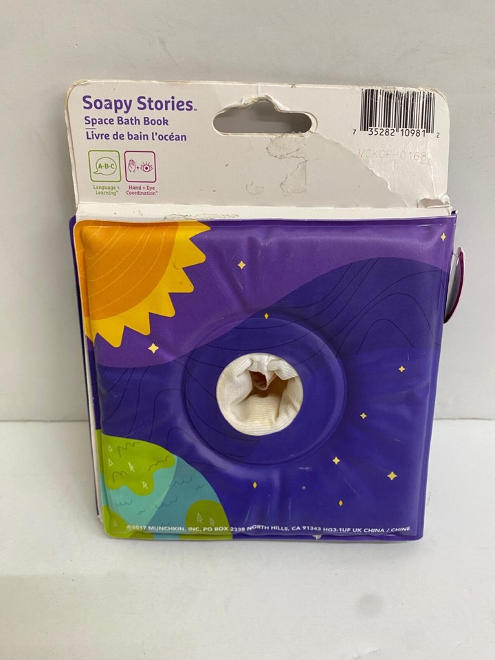 Munchkin Soapy Stories Finger Puppet Bath Book, Astro Duck New | eBay
